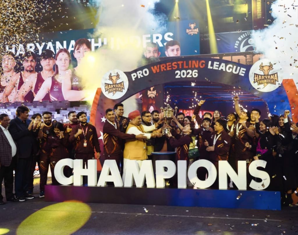Pro Wrestling League 2026: Haryana Thunders win championship title ...